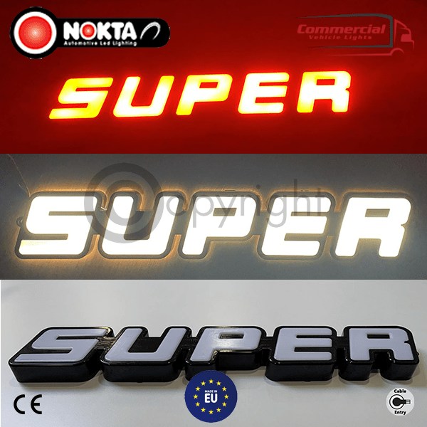 Scania Super Badge Ultra Bright Neon Polycarbonate