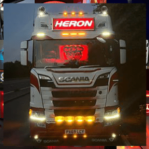 Custom Dutch Style Illuminated Led Truck Headboard