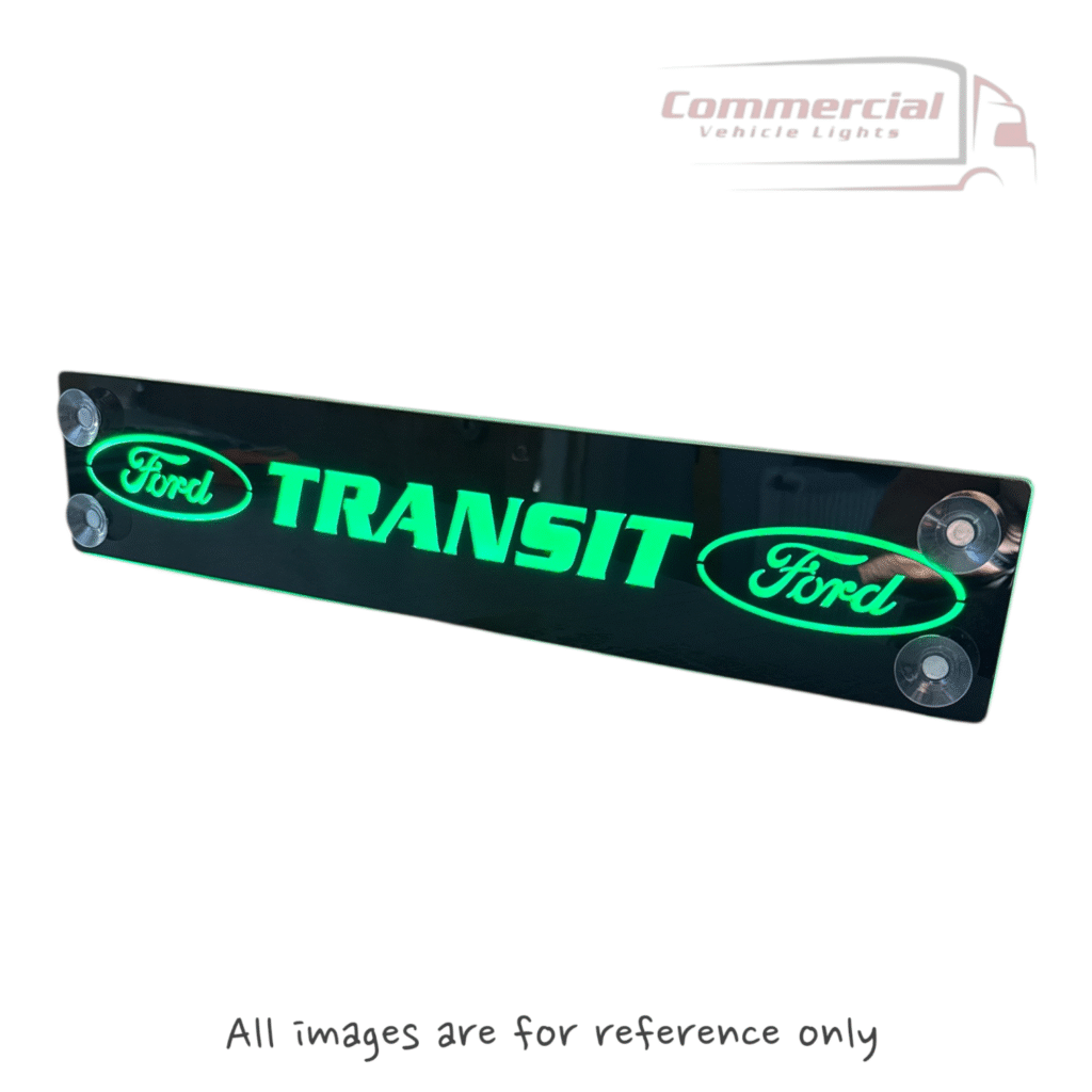 Ford Transit LED 3D Nameplate / Window Sign 500x100mm (Anti-glare)