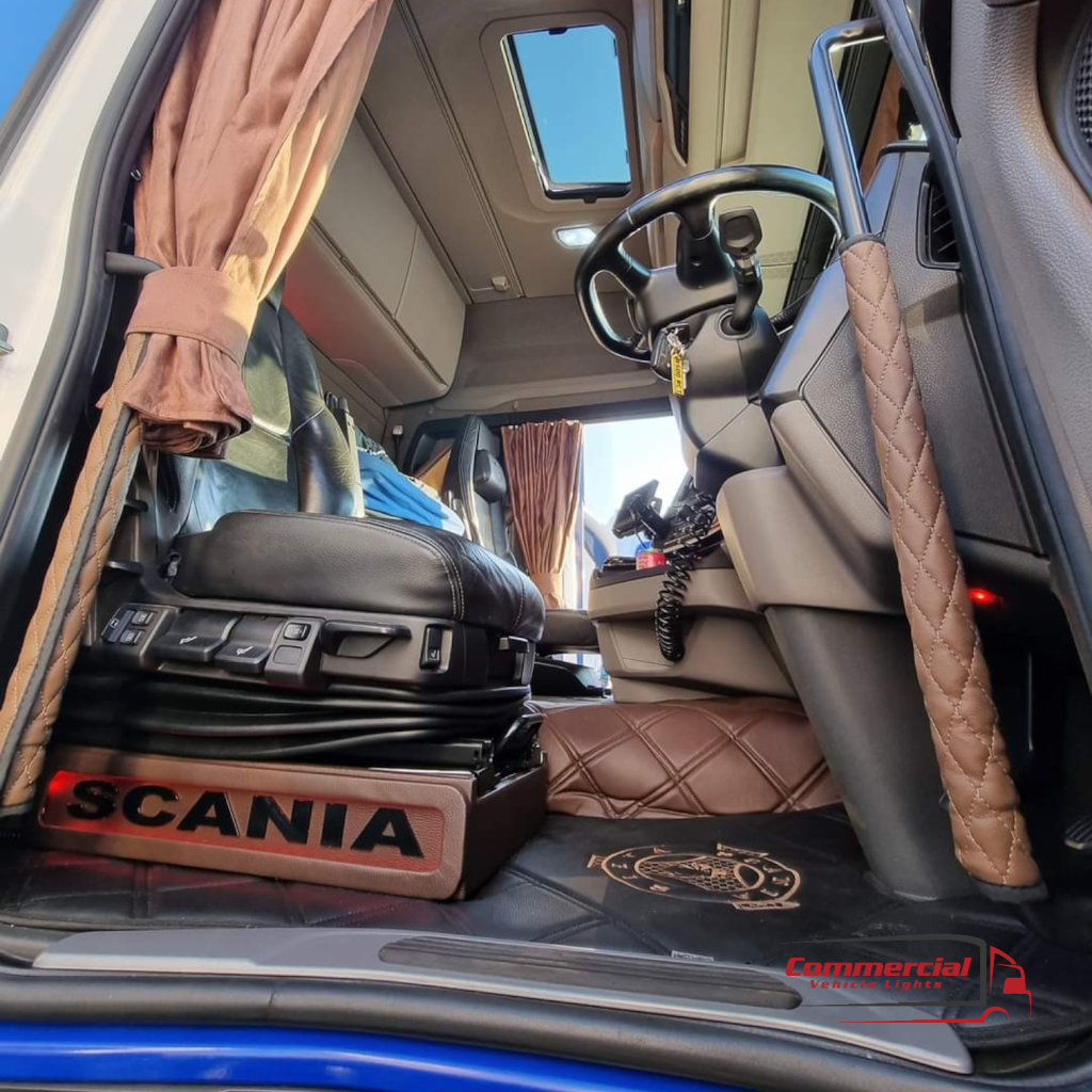 DAF XF Truck LED Seat Bases (Side Lit) - Commercial Vehicle Lights Ltd