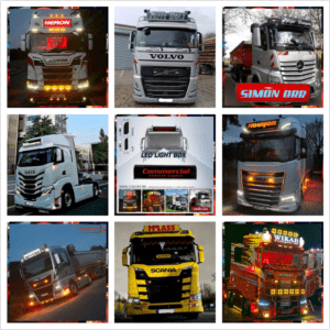 Custom Dutch Style Led Truck Headboard With Graphics