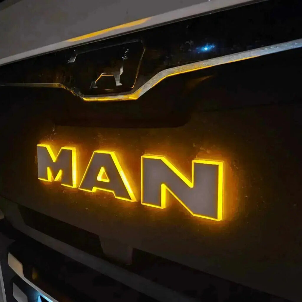 Truck LED Front Grille Badge Backlight Base MAN TGX - Commercial ...