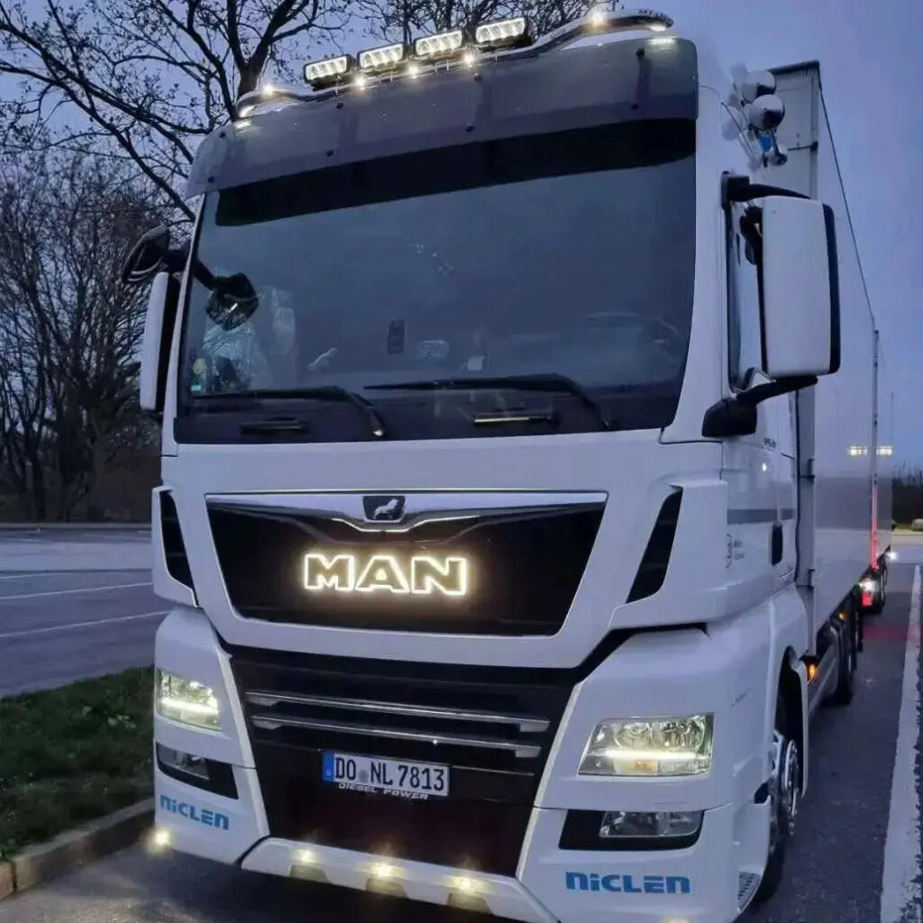 Truck LED Front Grille Badge Backlight Base MAN TGX - Commercial ...